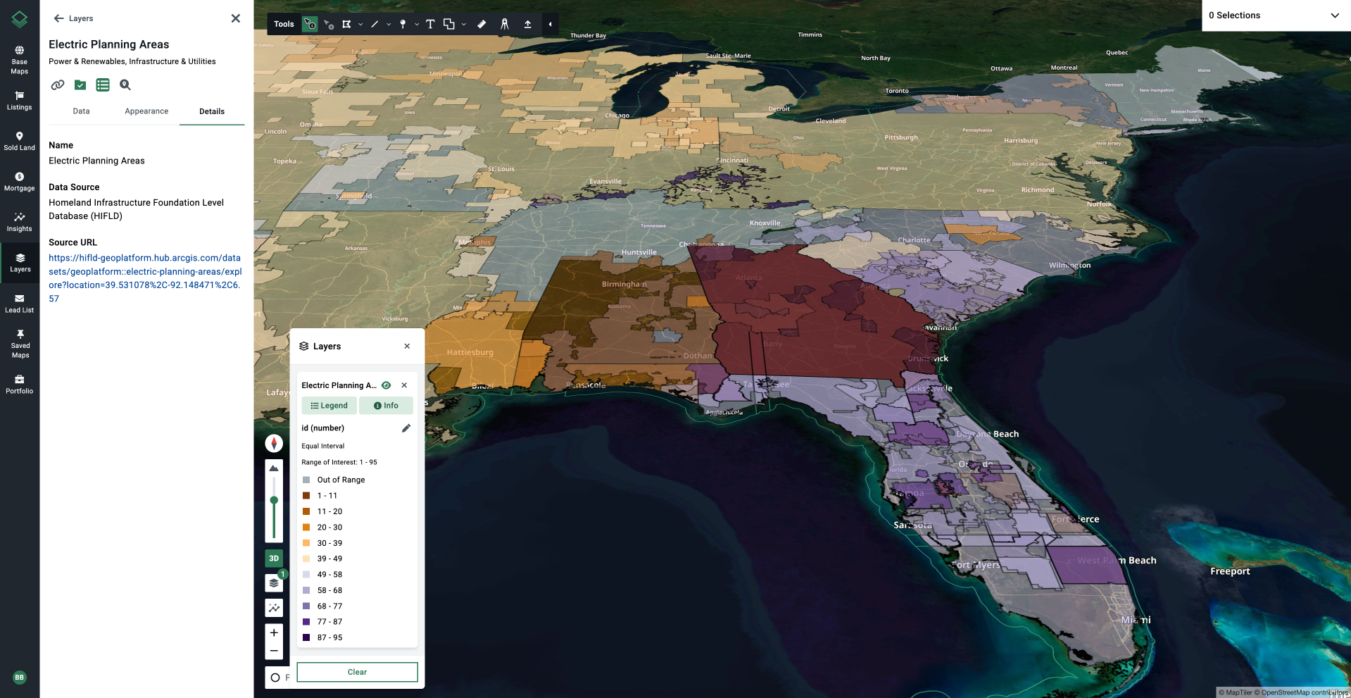 Map Highlight: U.S. Electric Planning Areas Map