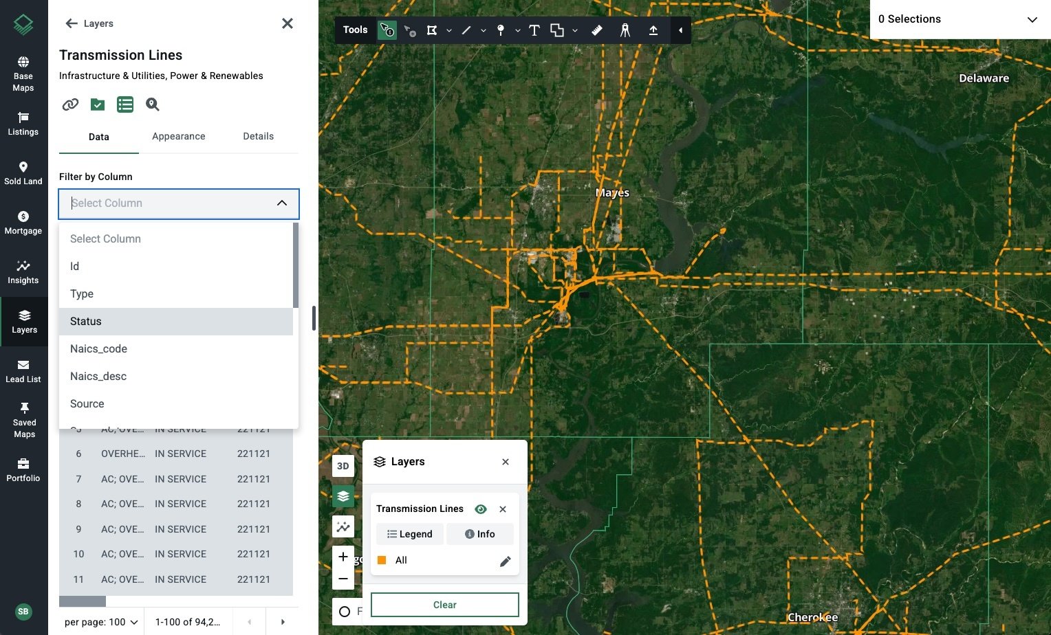 Map Highlight: U.S. Transmission Lines Map